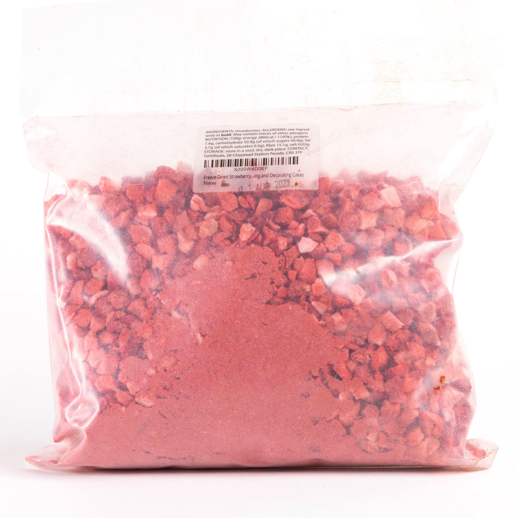Freeze dried strawberry pieces - 200g, 8kg – TentMeals